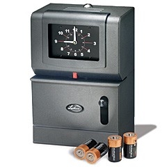 2100 Series Battery Powered Heavy Duty Time Clock By Lathem