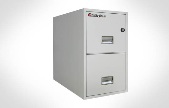 2T3131 31" Deep, 2-Drawer Letter Fireproof, Water, & Im