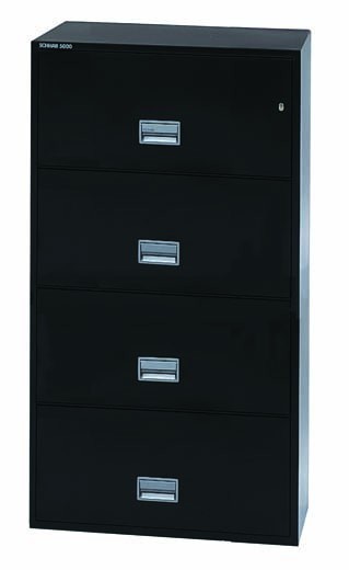 4L3010 30" Wide, 4-Drawer Fireproof & Impact Resistant