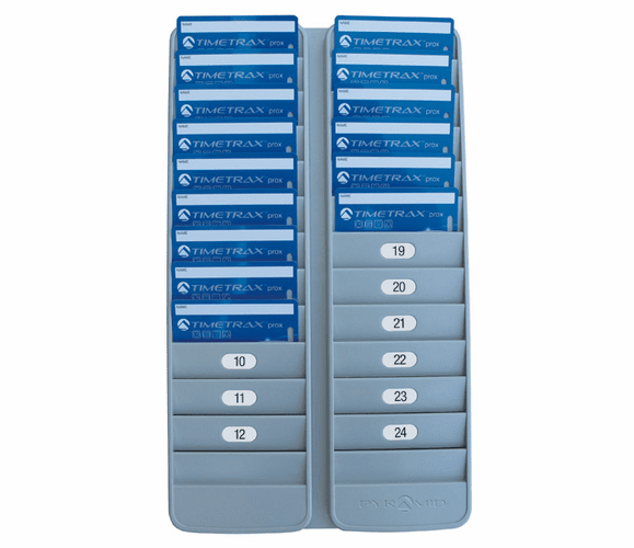 500-24 24 Pocket Employee Badge Rack By Pyramid