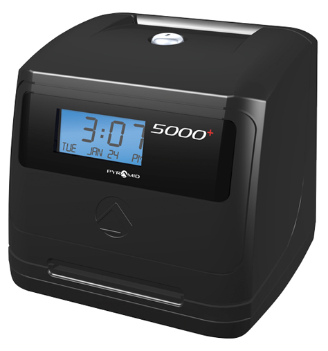 5000+ Auto-totaling Time Clock By Pyramid Technologies