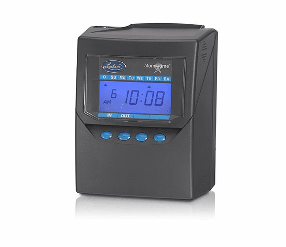 7500E Atomic Totalizing Time Clock 100 Employees By Lathem