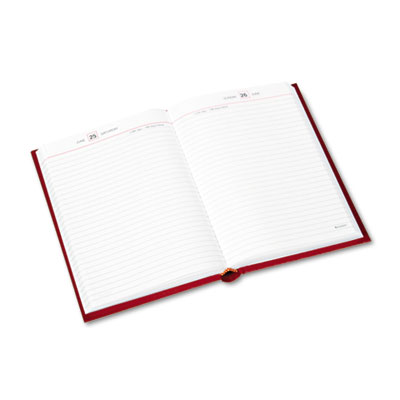 AAGSD38913 Standard Diary Recycled Daily Reminder, Red