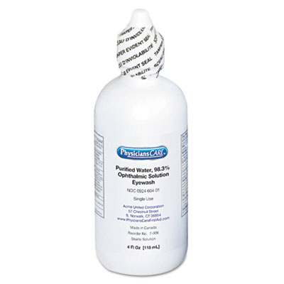 ACM12304 First Aid Disposable Eye Wash, 4 oz.