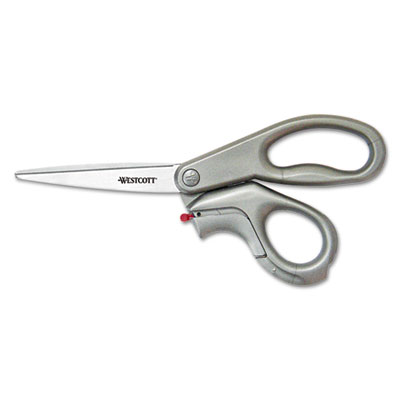 ACM13227 EZ-Open Scissors and Box Cutters, 8", Grey