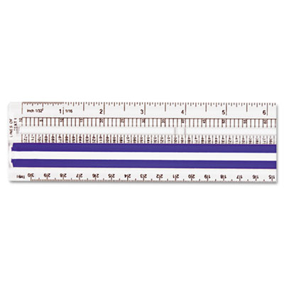 ACM14125 Data Processing Magnifying Ruler, Clear, 12"
