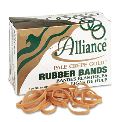 ALL20645 Pale Crepe Gold Rubber Bands, Size 64, 3-1/2 x