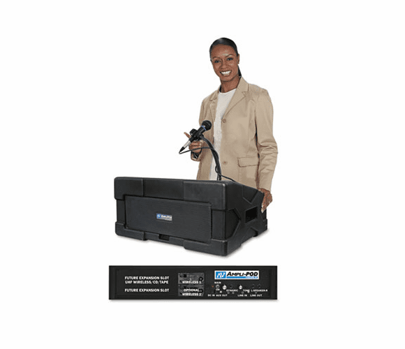 APLS124 Amplipod Portable Podium PA System, 50-Watt Mul