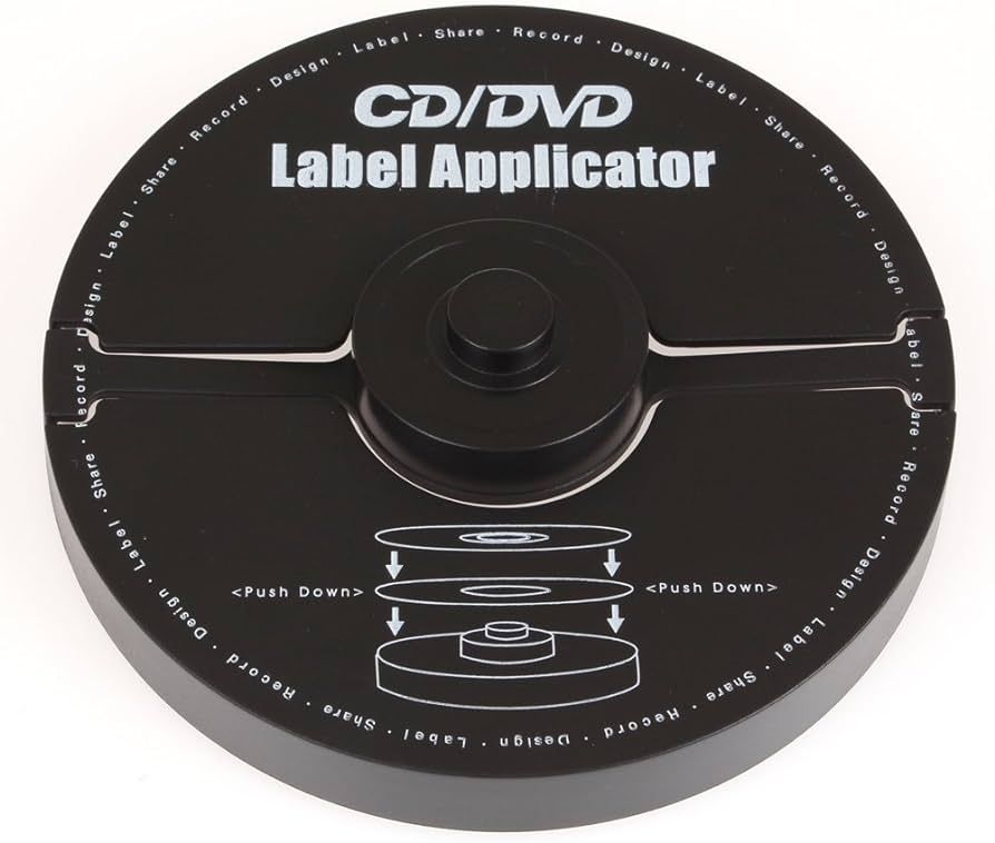 AVE05699 CD/DVD Label Applicator, Black By AVERY-DENNISON