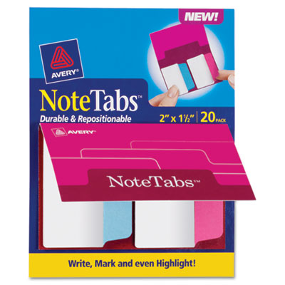 AVE16387 NoteTabs-Notes, Tabs & Flags in One, Neon Blue