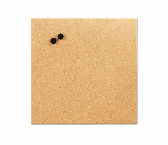 BDU19163UA4 Magnetic Canvas Cork Board, 17x17, Unframed