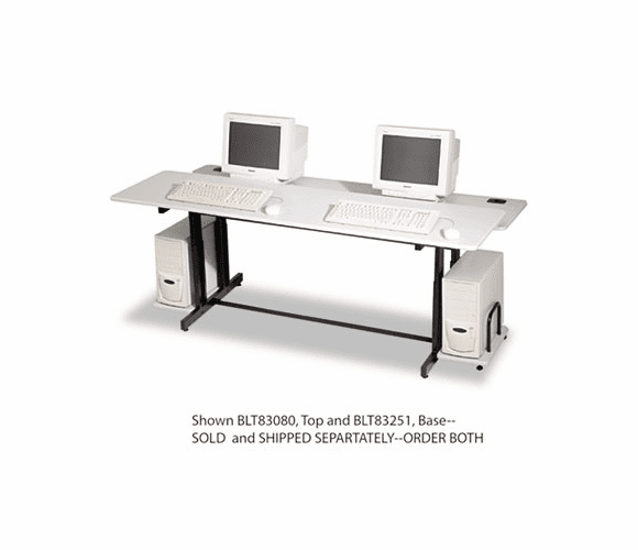 BLT83080 Split-Level Computer Training Table, 72 x 36,