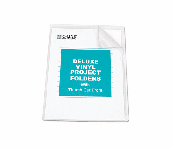 CLI62138 Deluxe Project Folders, Jacket, Letter, Vinyl,