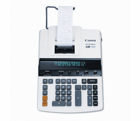 CP1213DII Commercial Desktop Printing Calculator By Canon