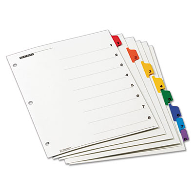 CRD61818 OneStep Plus Index System, 8-Tab, Multi-Color
