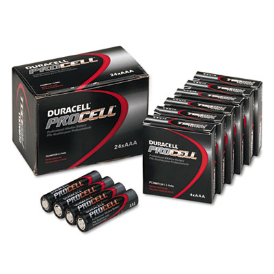 DURPC2400BKD Procell Alkaline Battery, AAA, 24/Box