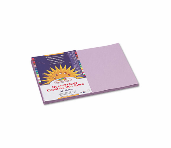 PAC7107 Construction Paper, 58 lbs., 12 x 18, Lilac, 50