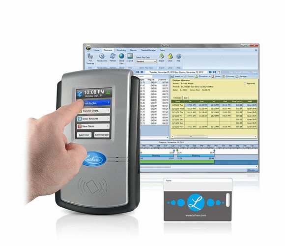 PC600 Kit Touch Screen System (with PayClock version 6) By Lathem