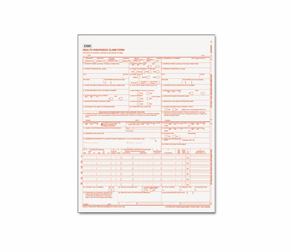 PRB04106 CMS Forms, 8 1/2x11, 500/Ream