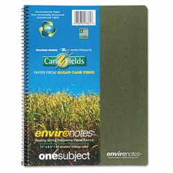ROA13364 Environotes Sugarcane Notebook, 9x11, 2 Subj,
