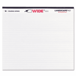 ROA74505 Landscape Format Writing Pad, Quad Ruled, 11x9