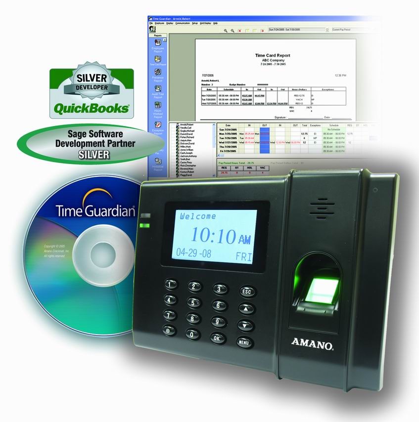 Time Guardian Plus Biometric Fingerprint System By Amano