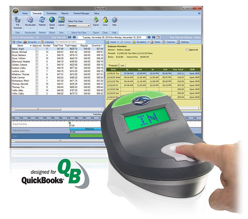 TS100 Biometric Fingerprint System (with PayClock Versi