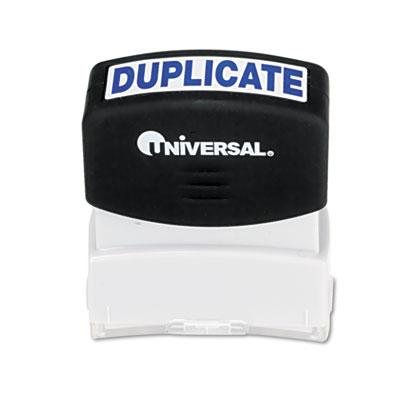 UNV10100 Message Stamp, DUPLICATE, Pre/Re-Inkable