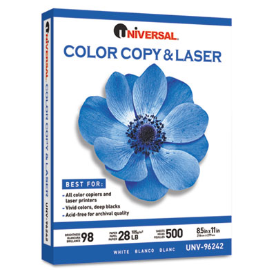 UNV96242 Color Copy/Laser Paper, 98 Brightness, 28lb, 8
