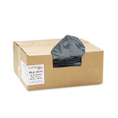 WBIPLA4070 Can Liner, Super Hexene Resin 31-33 gal, 1.3