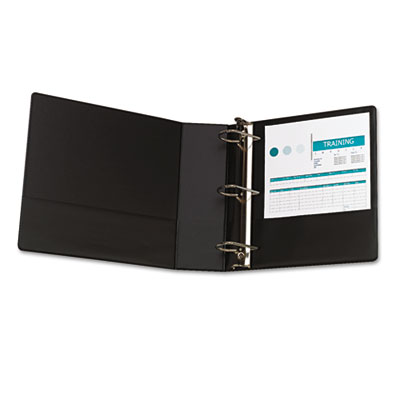 WLJ38349NHB Basic Vinyl D-Ring Binder With Label Holder
