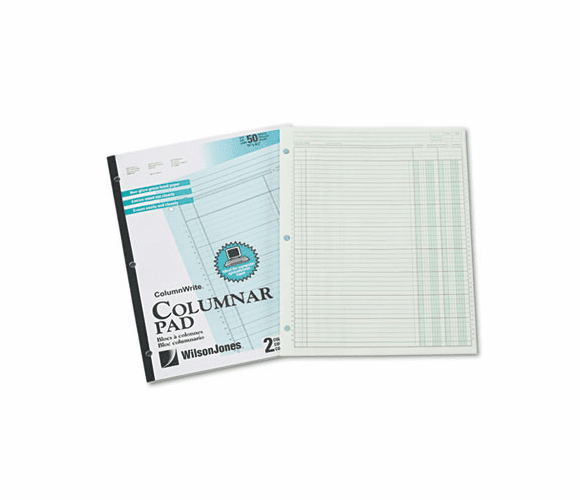 WLJG7202A Accounting Pad, Two Eight-Unit Columns, 8-1/2