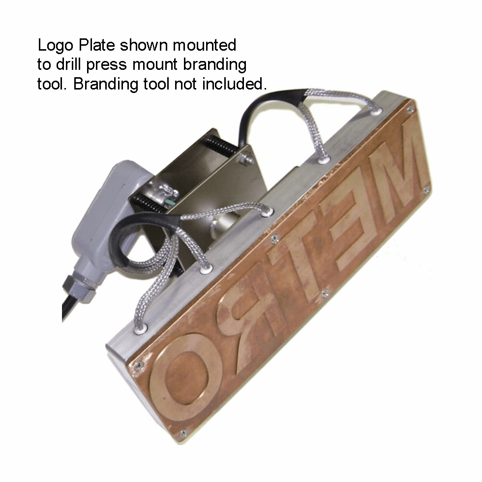 Branding Iron Logo Plate | Interchangeable Logo Head