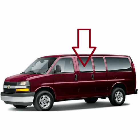 Front Rear Side Glass Driver Left Side Chevrolet Express 2003-2017 ...