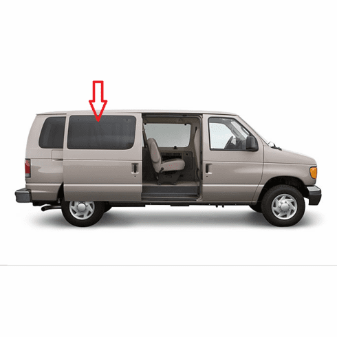 Rear Passenger Side Glass Window Ford Econoline Van 2008-2014 Sliding ...