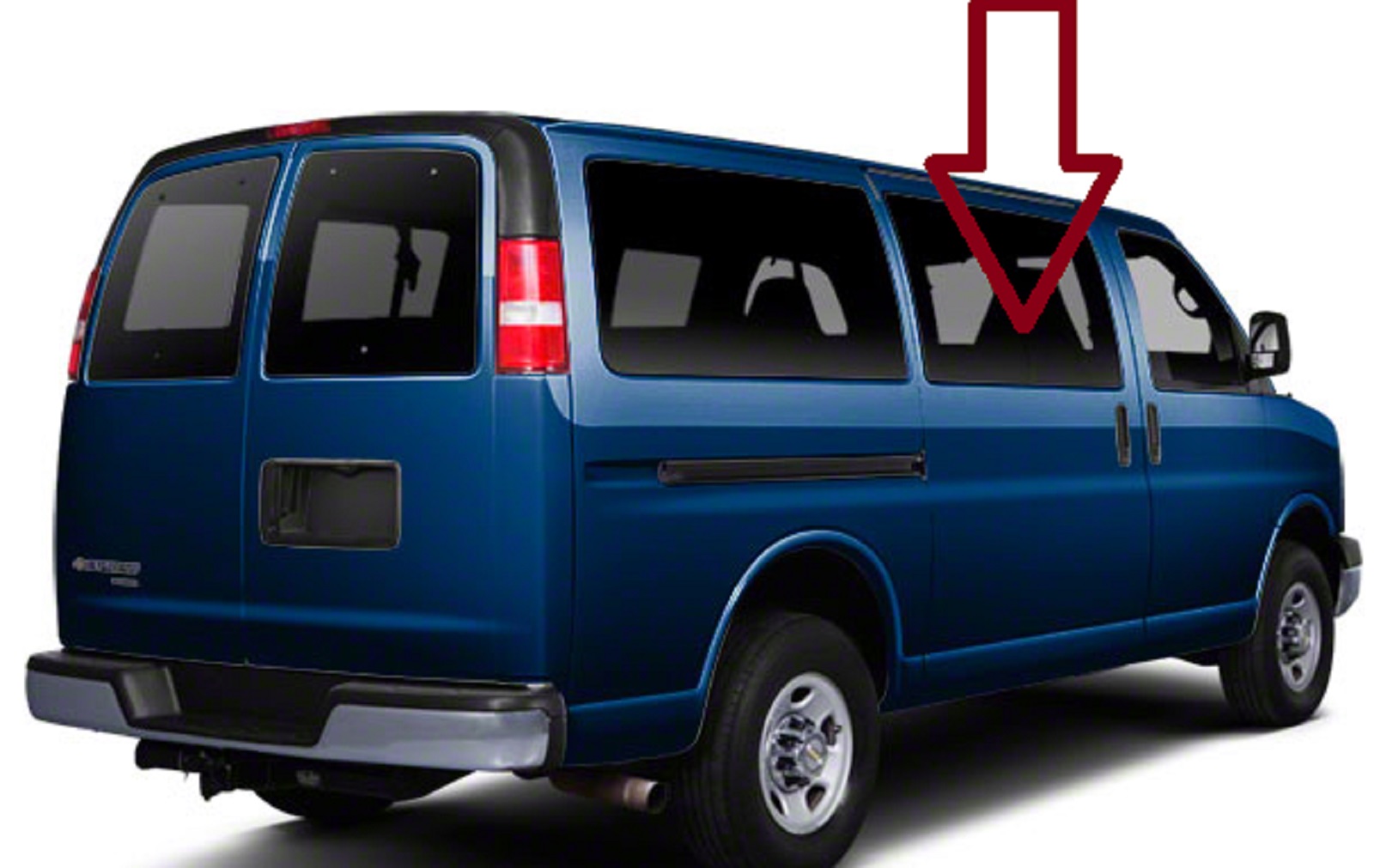 Rear Window Glass Passenger Right Side Chevrolet Express 2003-2017 ...
