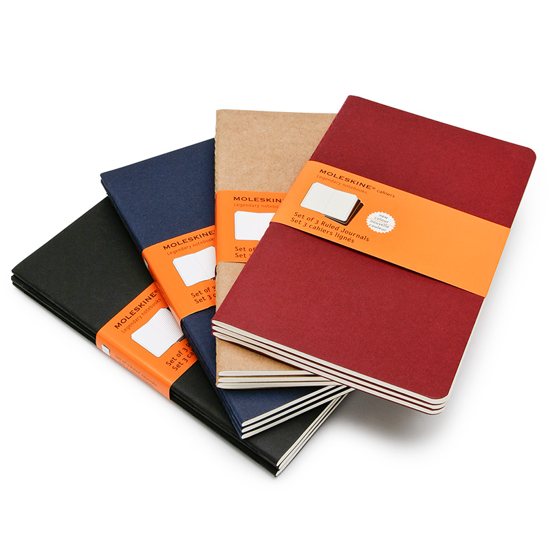 Moleskine Cahier Large Notebooks (5 x 8.25) (set of 3)