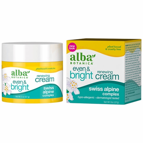 Alba Botanica, Even & Bright Renewing Cream, 2 oz