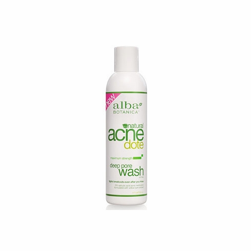 Alba Botanica, Natural Acnedote Deep Pore Wash, Acne Facial Cleanser, 6 oz