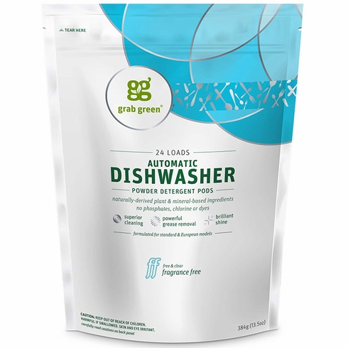 Grab Green, Automatic Dishwashing Powder Detergent Pods, Fragrance Free ...