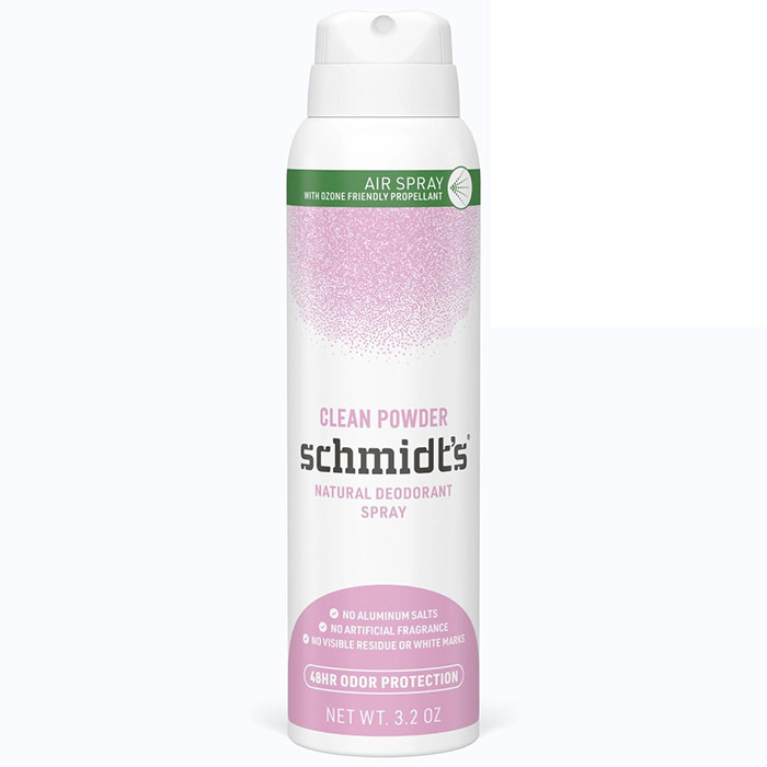 Schmidt's Deodorant, Deodorant Spray, Clean Powder, 3.2 oz