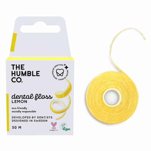 The Humble Co., Dental Floss - Lemon, 50 m