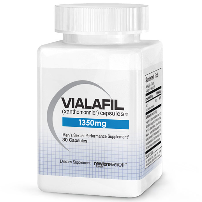Vialafil, Men's Sexual Performance Supplement, 30 Capsules, Newton-Everett