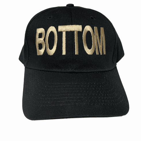 Baseball Cap Black - Bottom