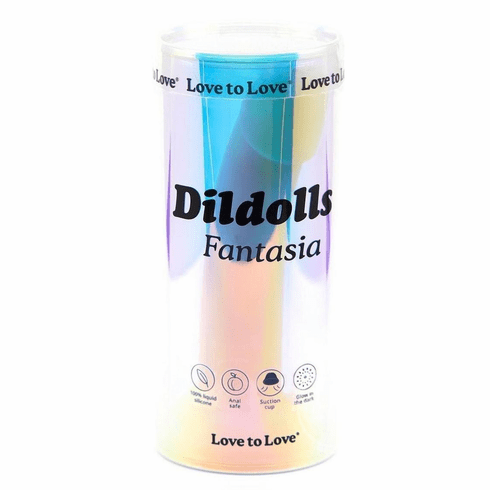 Dildolls Fantasia Silicone Dild - Multicolor 6"