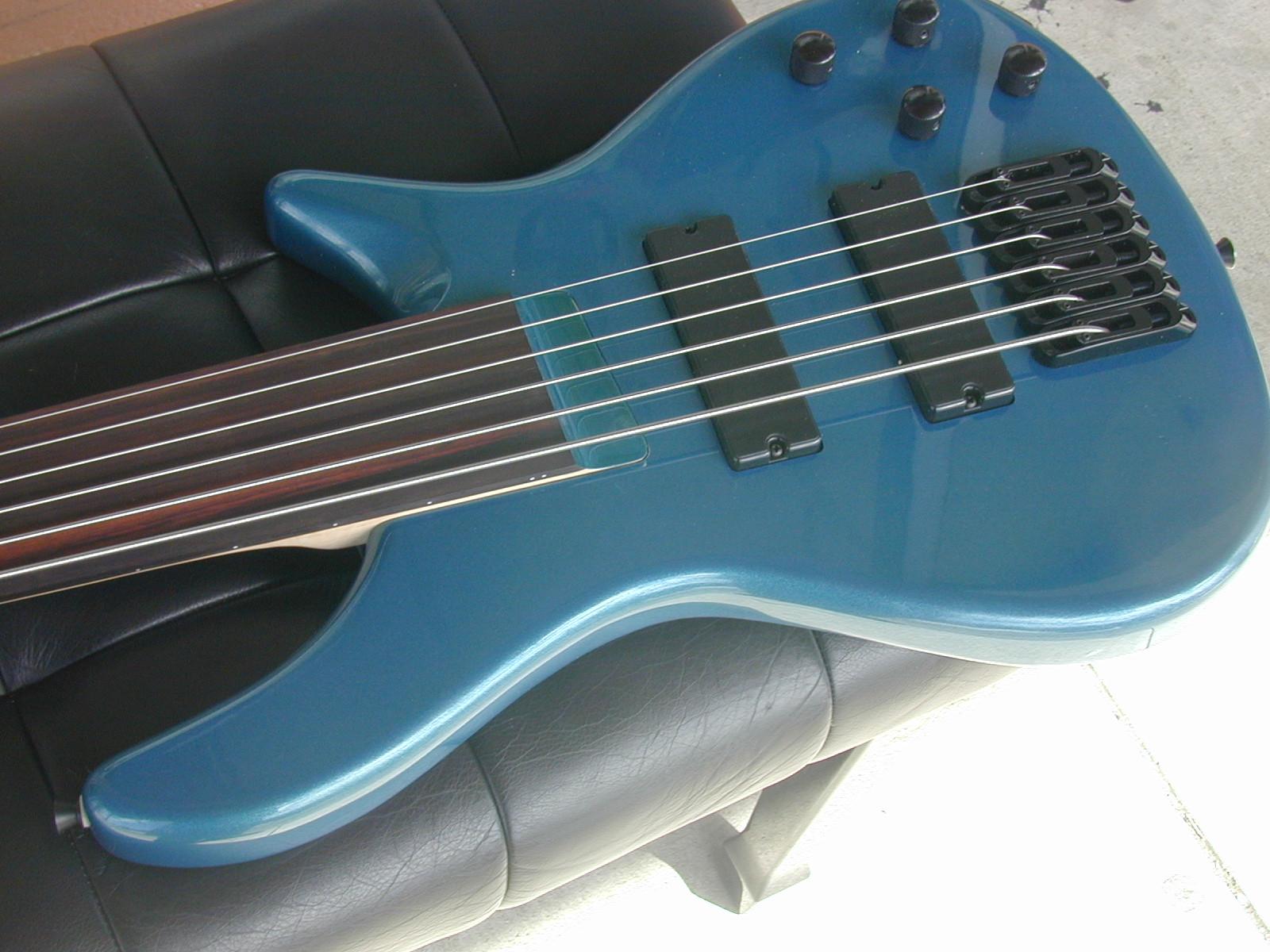 6 String Electric Ebony Fretless FingerBoard Bass Guitar