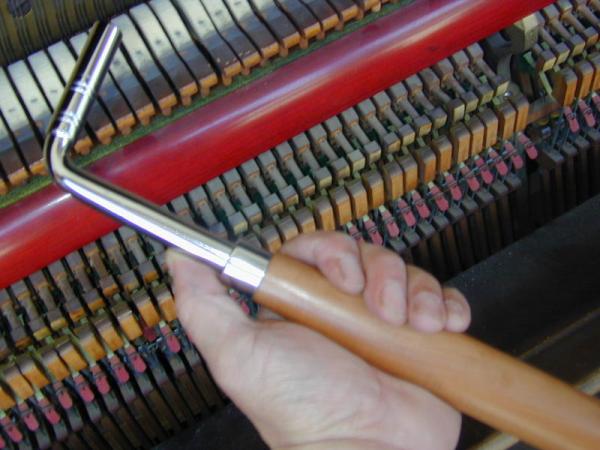 9 Oz Polished Steel & Hardwood piano tuner hammers