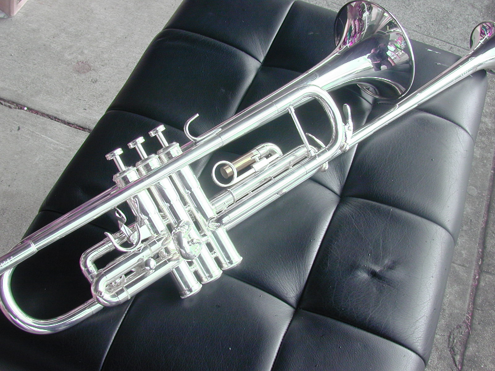 berkeley Bb A /F Double Bell Silver Trumpet Piccolo