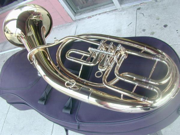 German Country Style Bb 3 Rotary Baritone & Tenor Horn