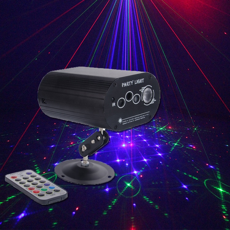 Singtronic LED Mini Party Laser Spot Disco Light with Remote Control